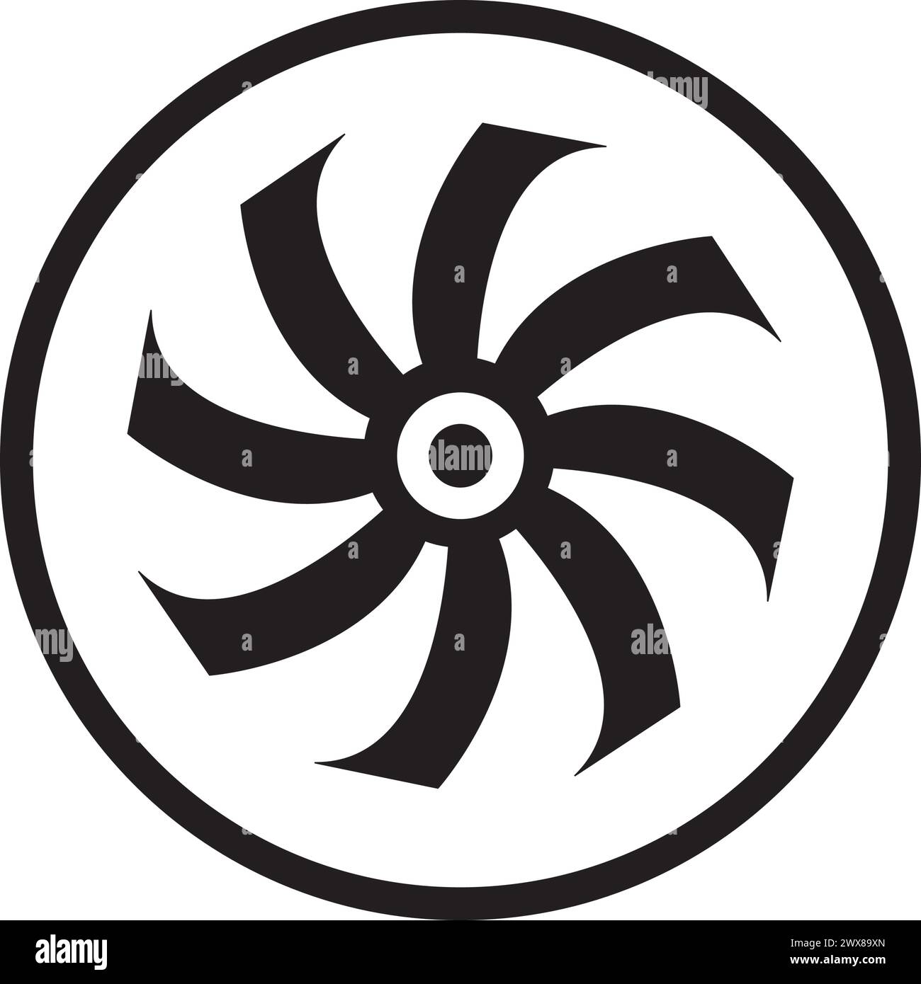 fan icon vector illustration symbol design Stock Vector Image & Art - Alamy