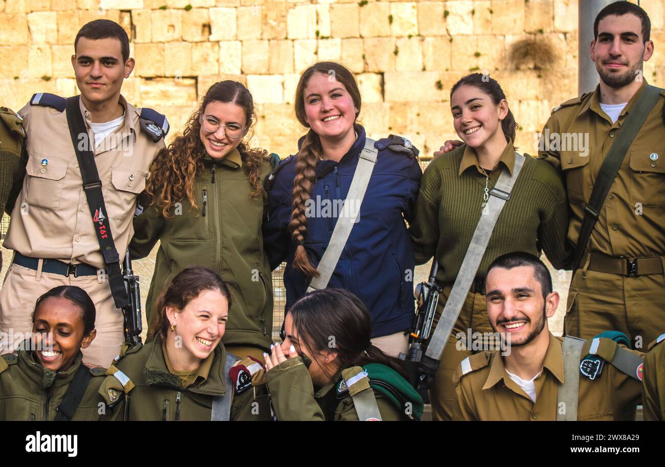 Portrait of a group of soldiers, Induction ceremony for new graduates ...