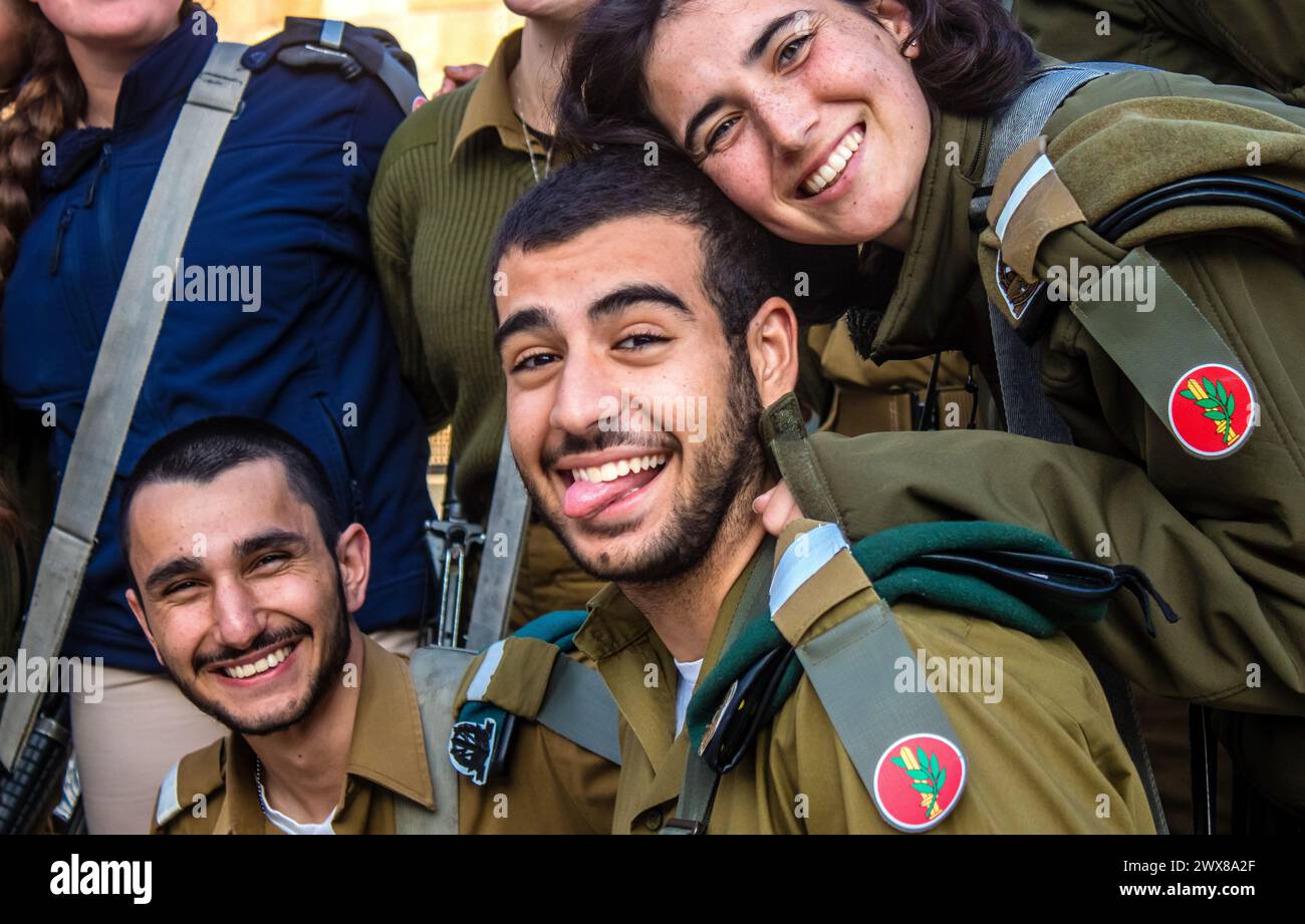 Portrait of a group of soldiers, Induction ceremony for new graduates ...