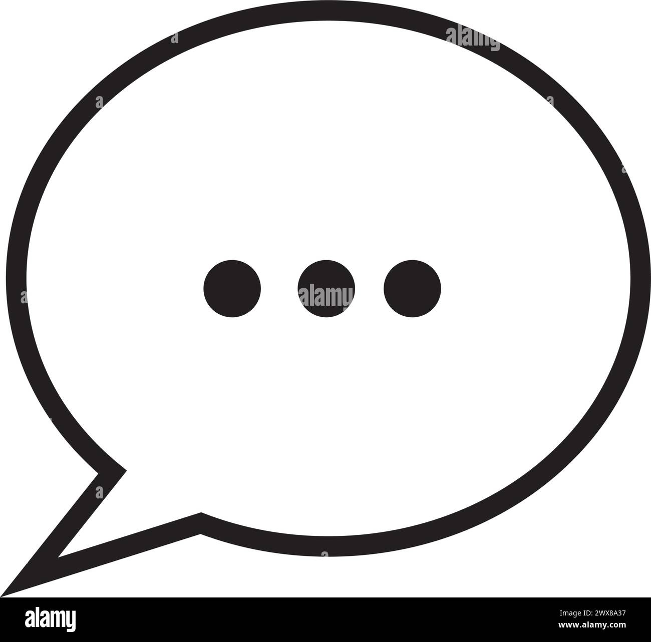 Chat icon Black and White Stock Photos & Images - Alamy