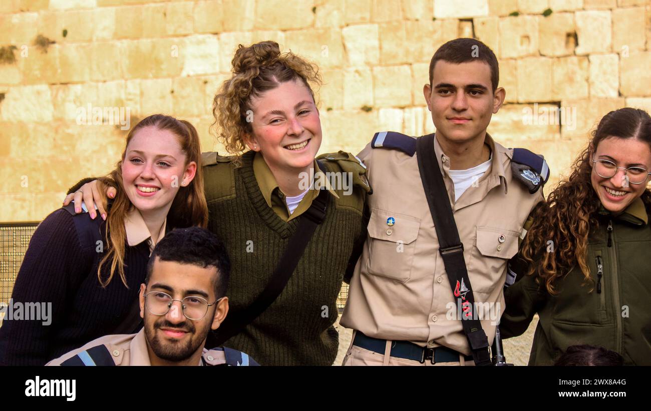 Portrait of a group of soldiers, Induction ceremony for new graduates ...