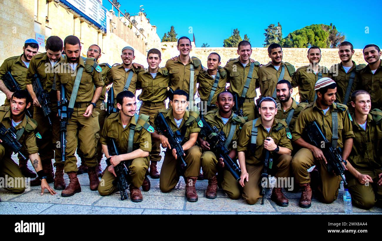 Portrait of a group of soldiers, Induction ceremony for new graduates ...