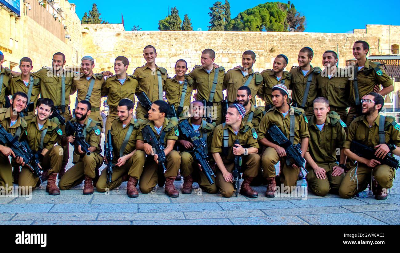 Portrait of a group of soldiers, Induction ceremony for new graduates ...