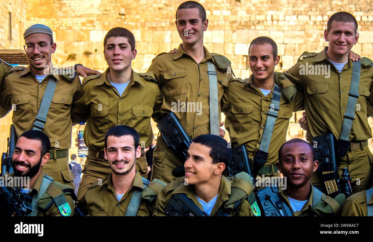 Portrait of a group of soldiers, Induction ceremony for new graduates ...