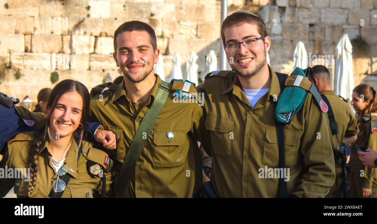 Portrait of a group of soldiers, Induction ceremony for new graduates ...