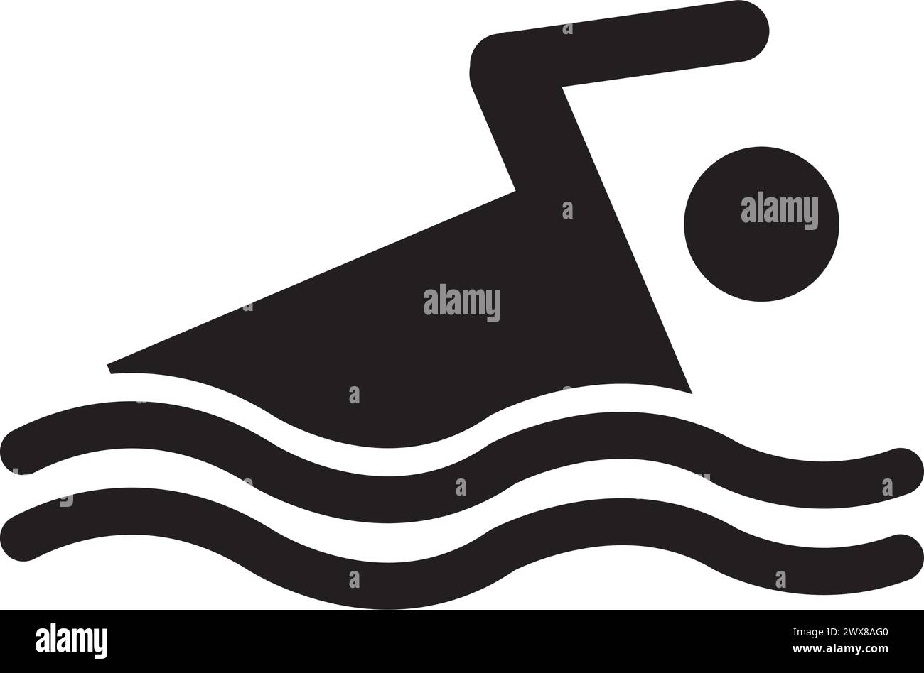 swim icon vector illustration symbol design Stock Vector Image & Art ...