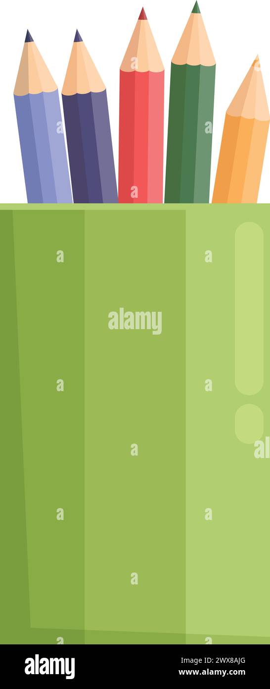 Paint draw container icon cartoon vector. Holder art. Work education ...