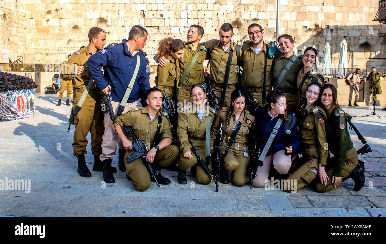 Portrait of a group of soldiers, Induction ceremony for new graduates ...