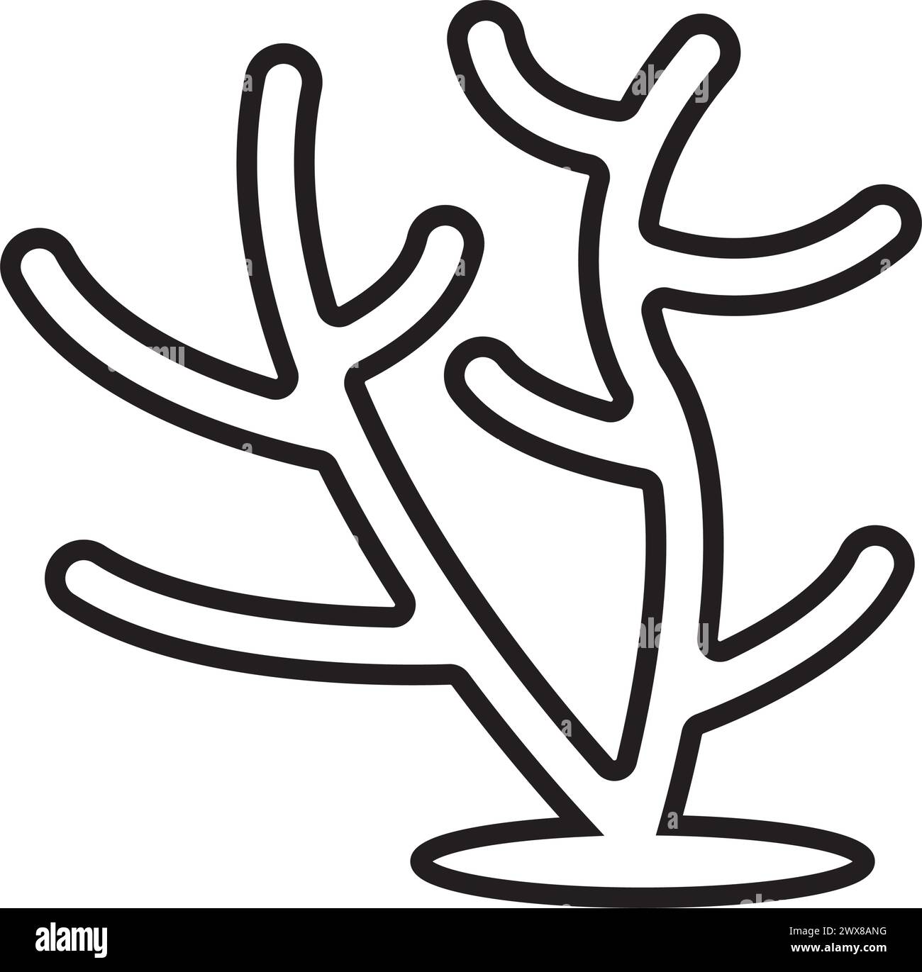 coral reef icon vector illustrstion symbol design Stock Vector Image ...