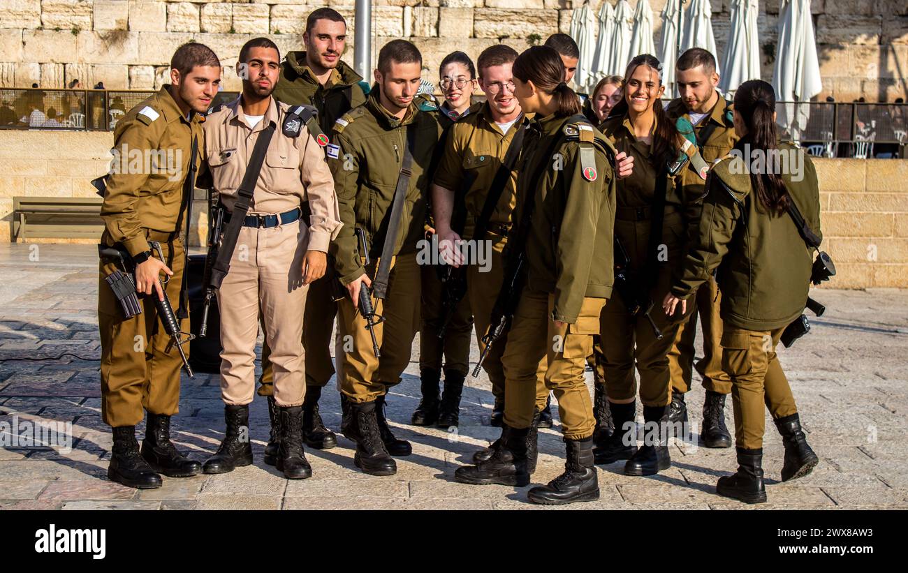 Portrait of a group of soldiers, Induction ceremony for new graduates ...