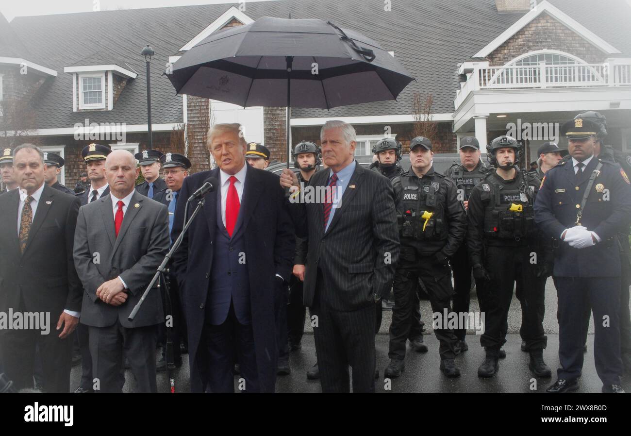 March 28, 2024, Massapequa Park, New York: (NEW) Donald Trump Speaks At ...