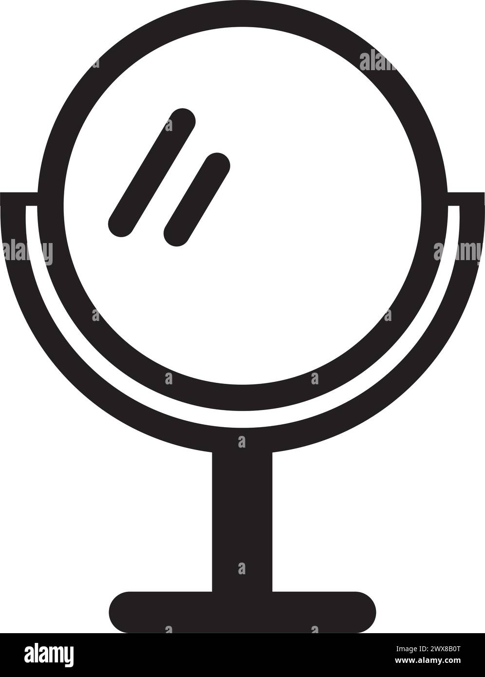 makeup mirror icon vector illustration symbol design Stock Vector Image ...
