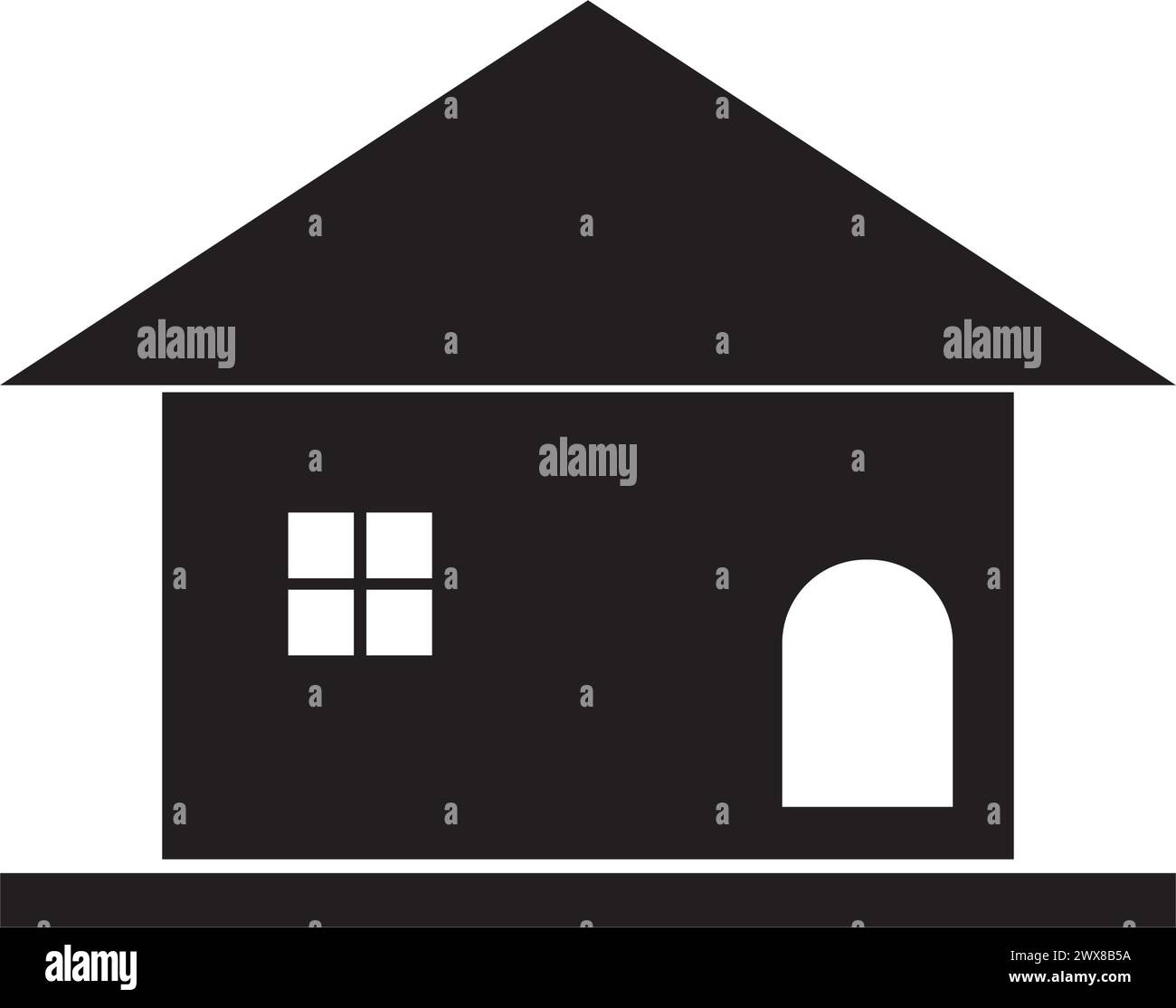 Symbol apartment Black and White Stock Photos & Images - Alamy