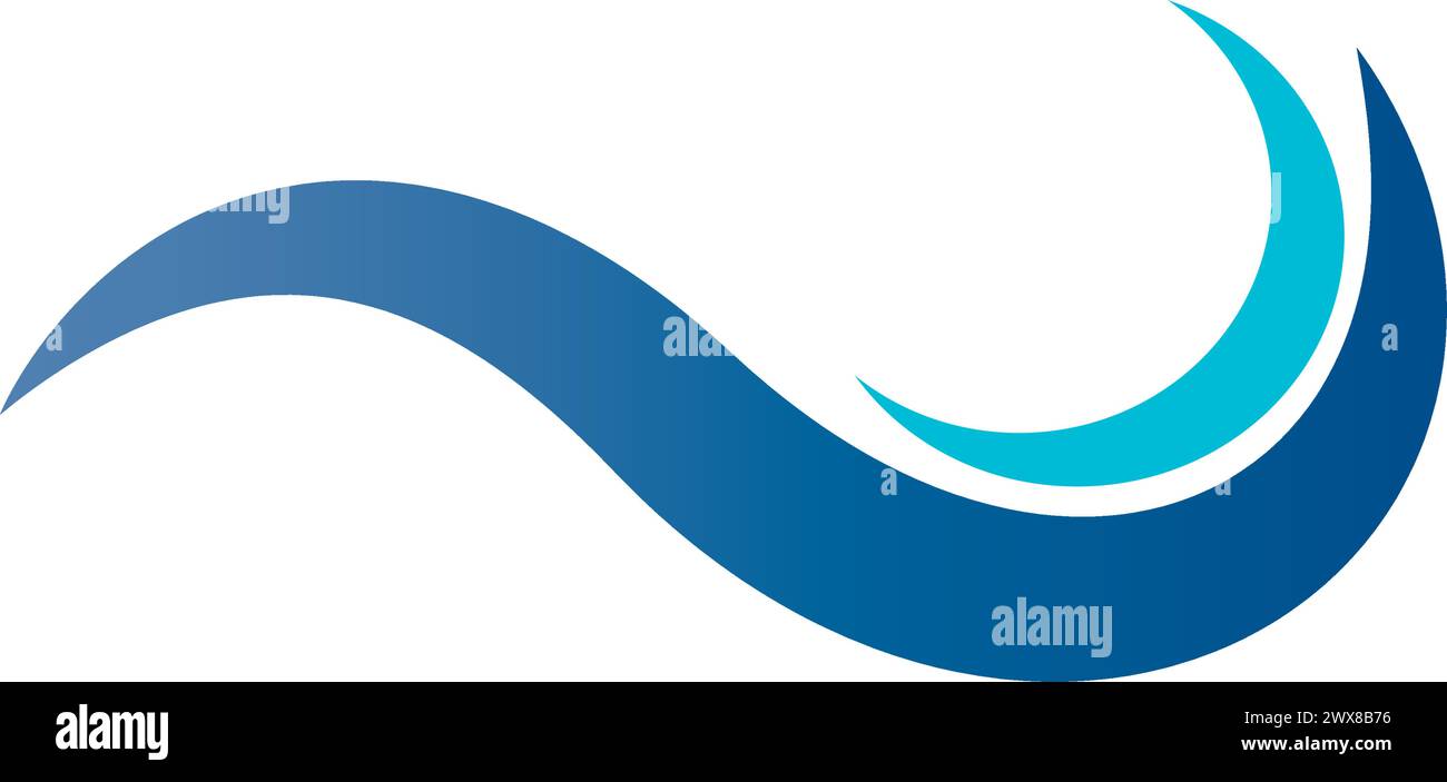 wave icon vector illustration logo design Stock Vector Image & Art - Alamy