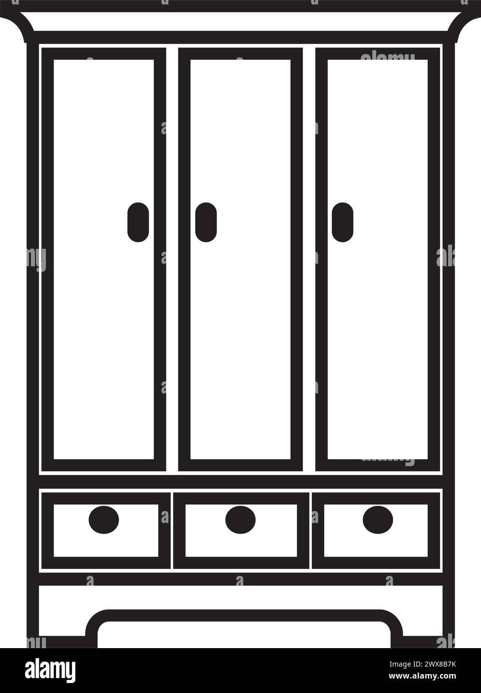 wardrobe icon vector illustration logo design Stock Vector Image & Art ...