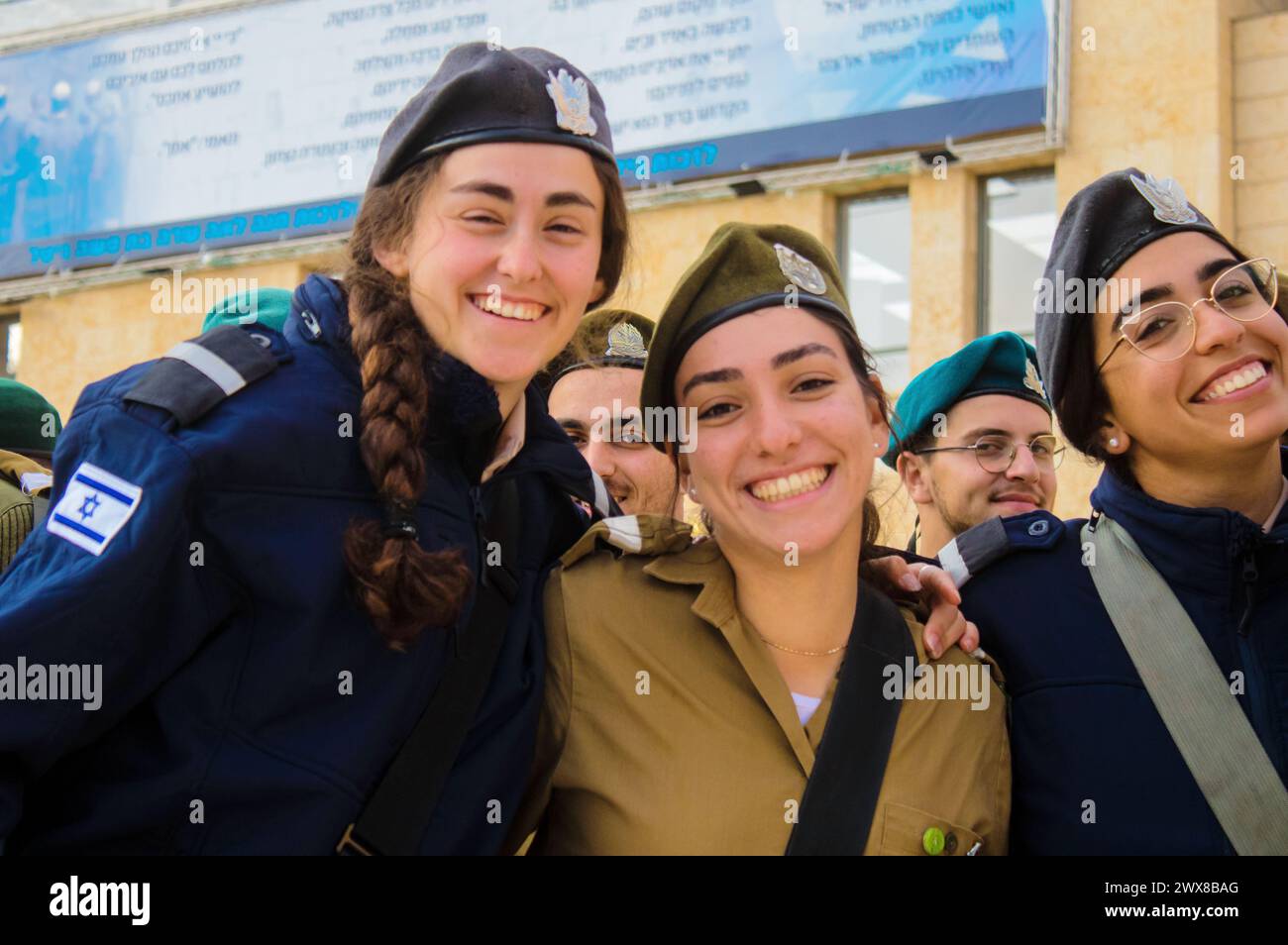 Portrait of soldiers, Induction ceremony for new graduates of the IDF ...