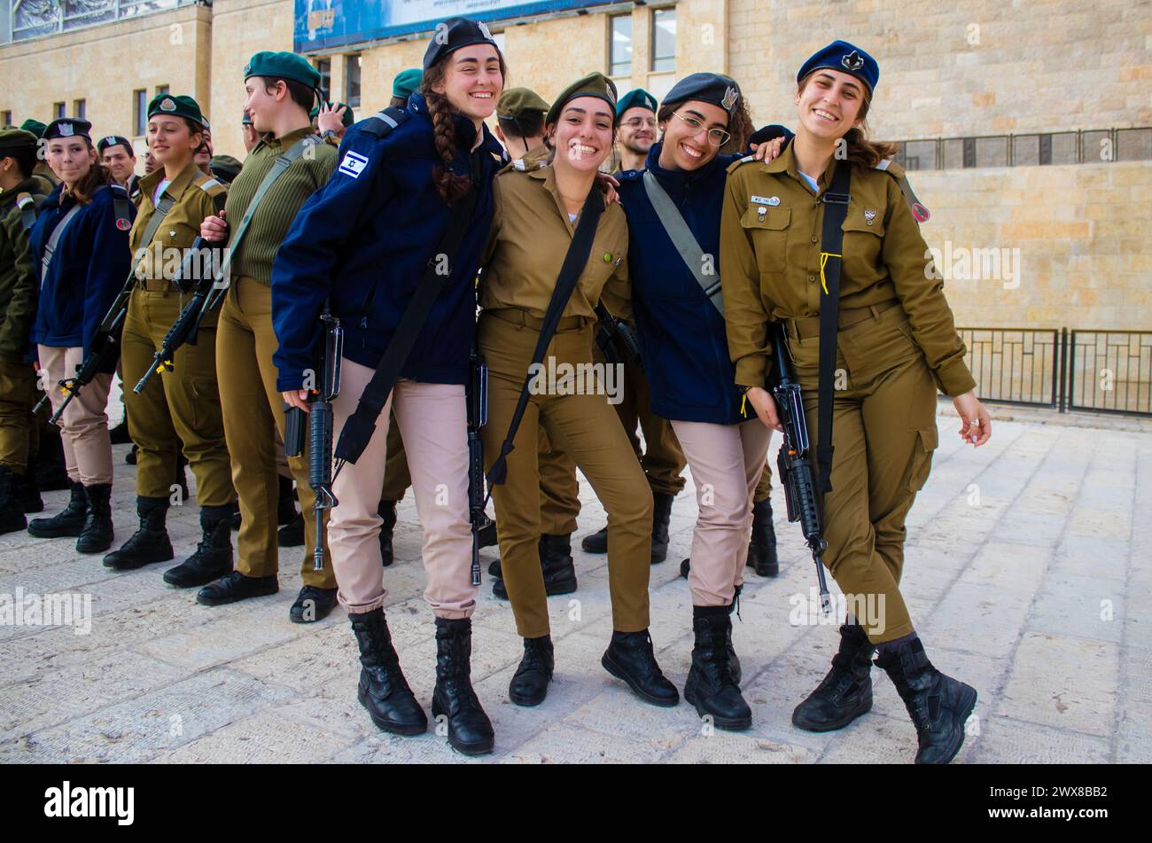 Portrait of soldiers, Induction ceremony for new graduates of the IDF ...