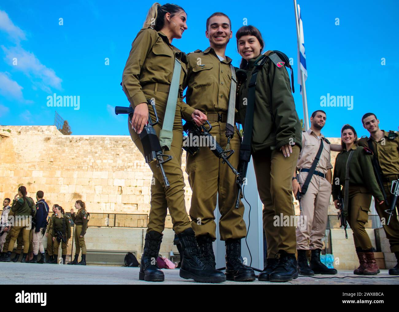 Portrait of soldiers, Induction ceremony for new graduates of the IDF ...