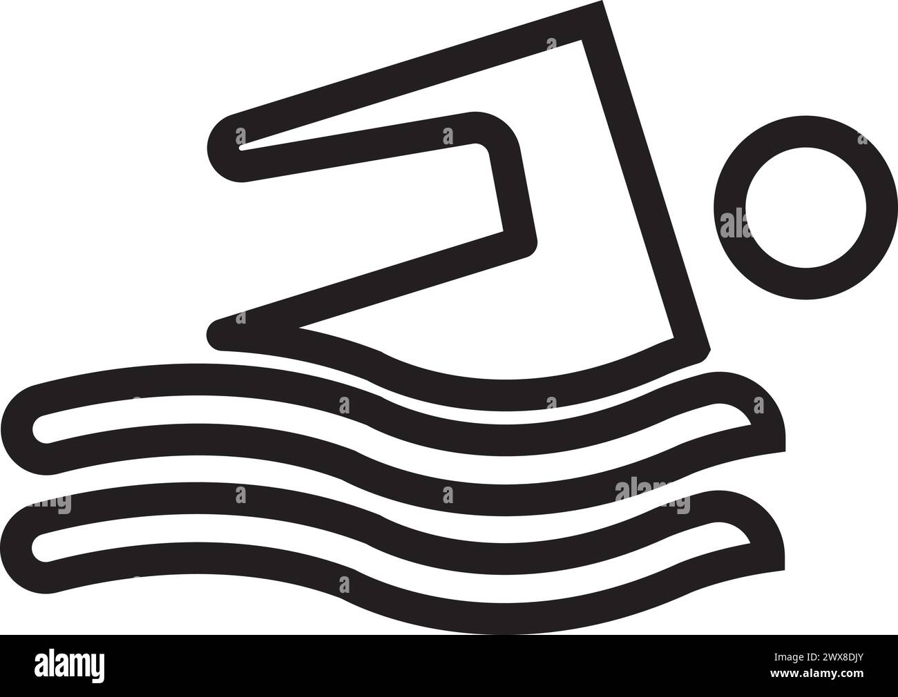 swim icon vector illustration symbol design Stock Vector Image & Art ...