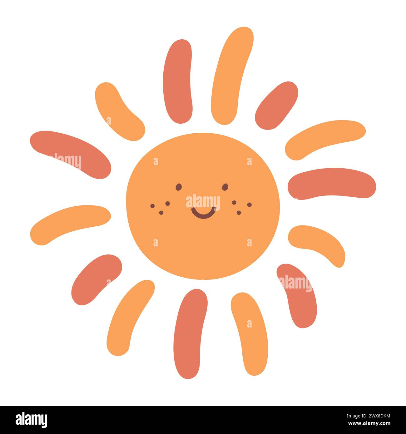 Baby in the sun Stock Vector Images - Alamy