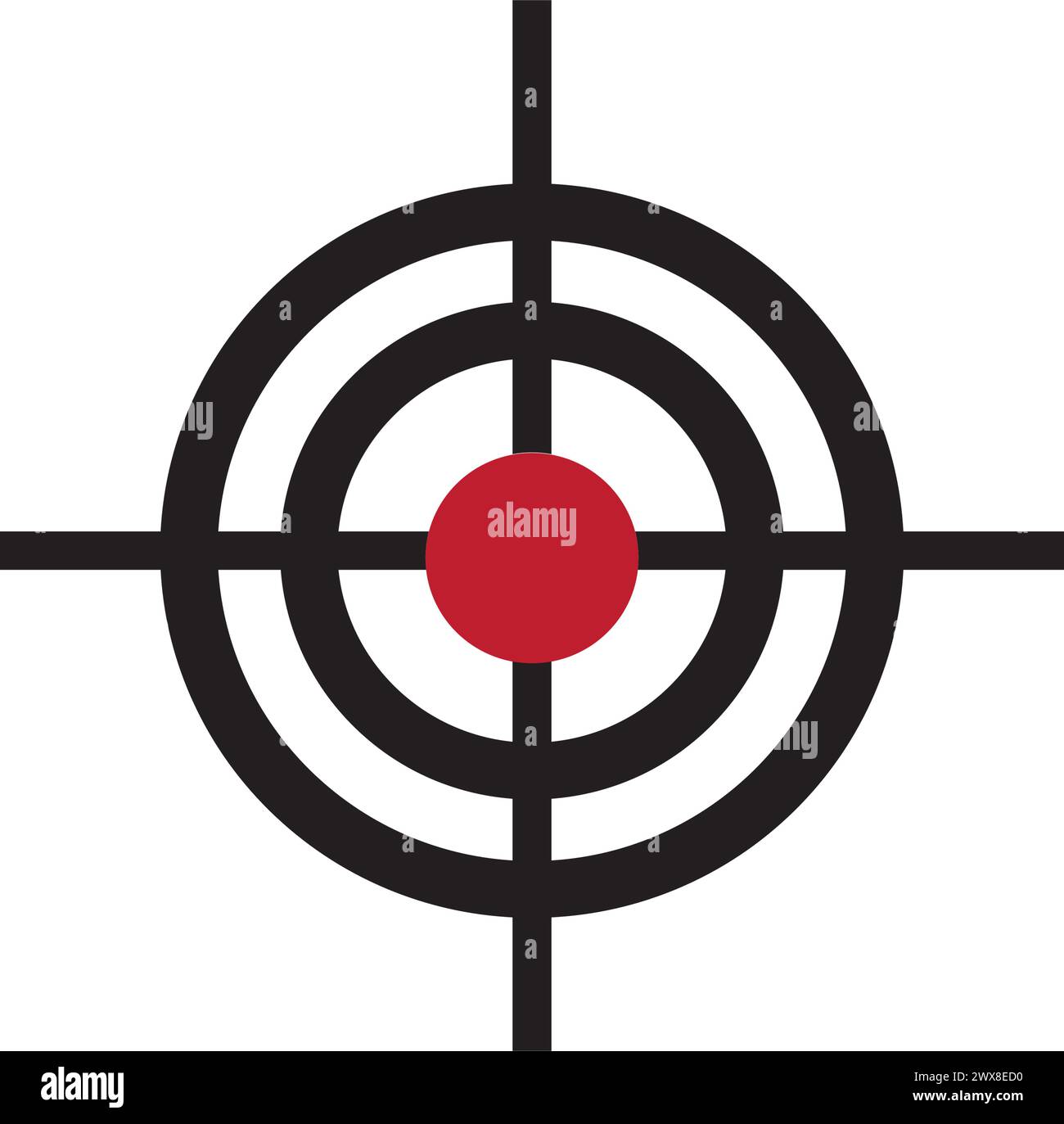 gun target icon vector illustration symbol design Stock Vector Image ...