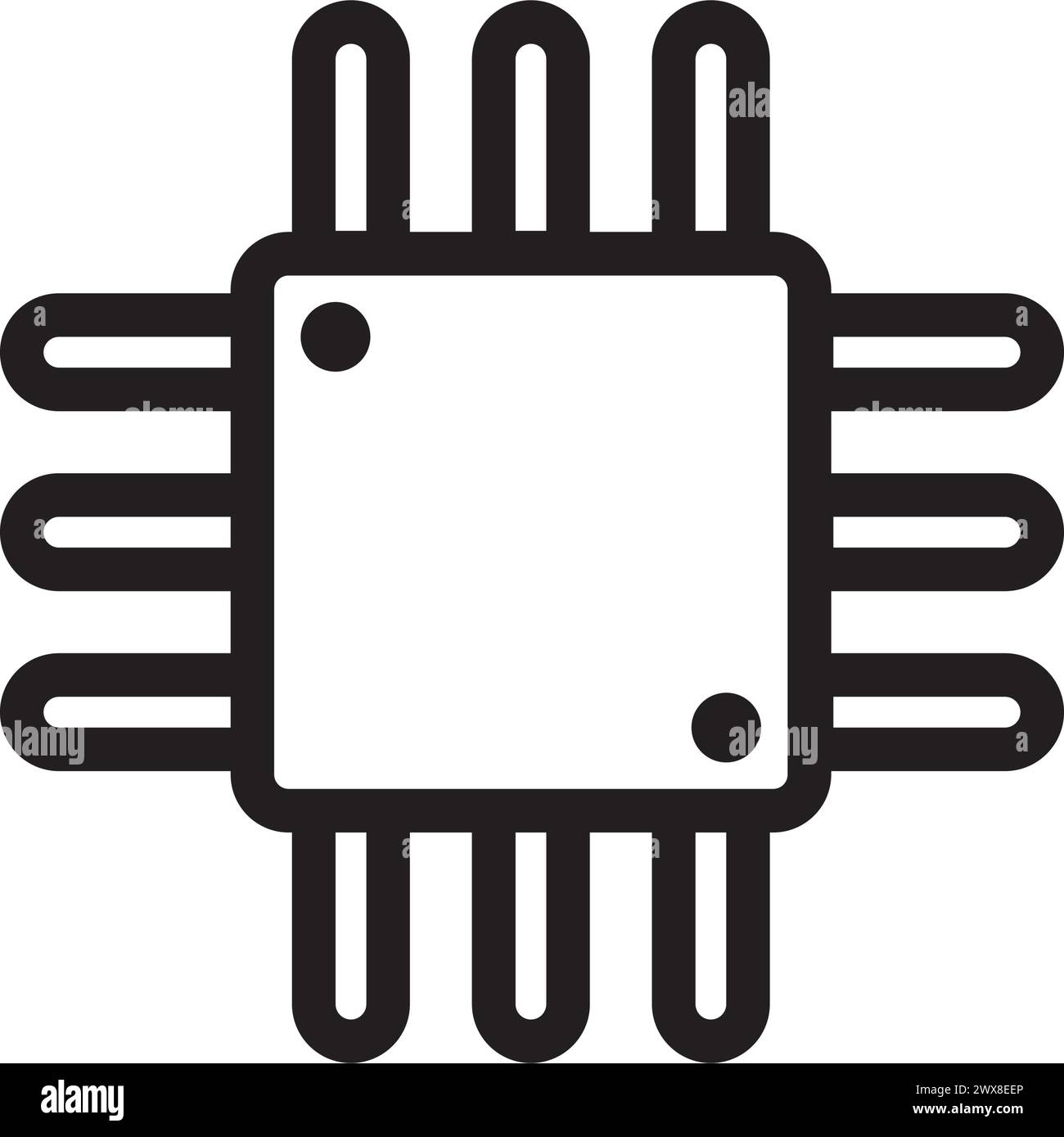 processor chip icon vector illustration symbol design Stock Vector ...