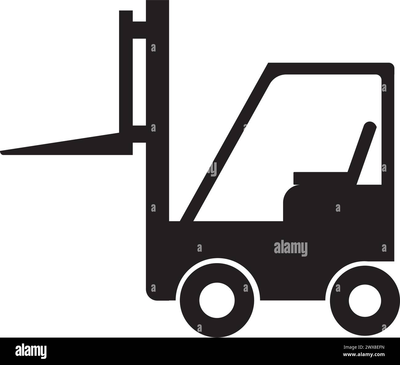 forklift icon vector illustrstion symbol design Stock Vector Image ...