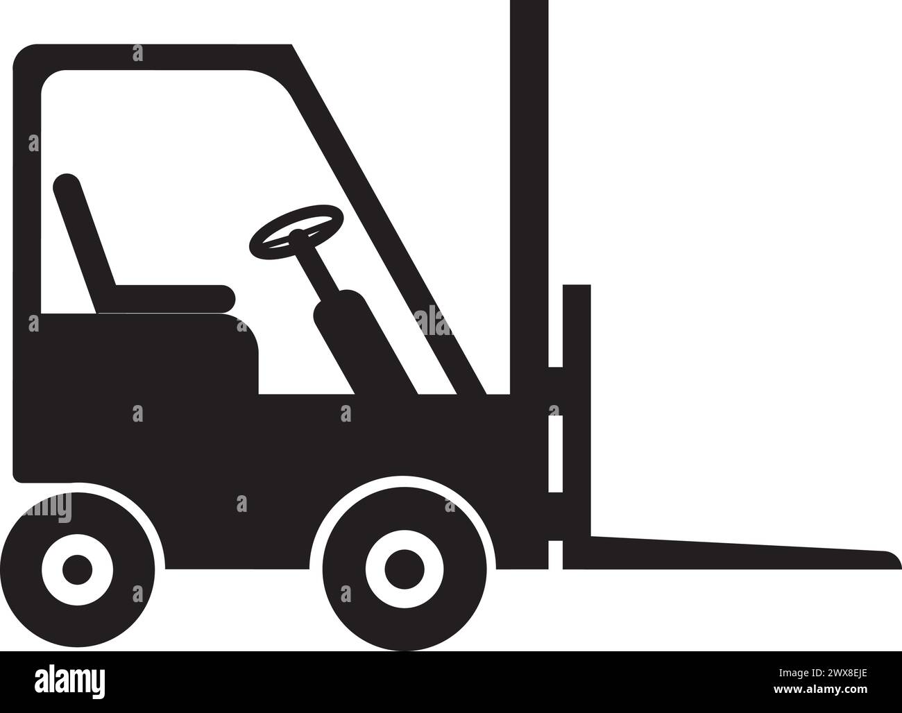 forklift icon vector illustrstion symbol design Stock Vector Image ...