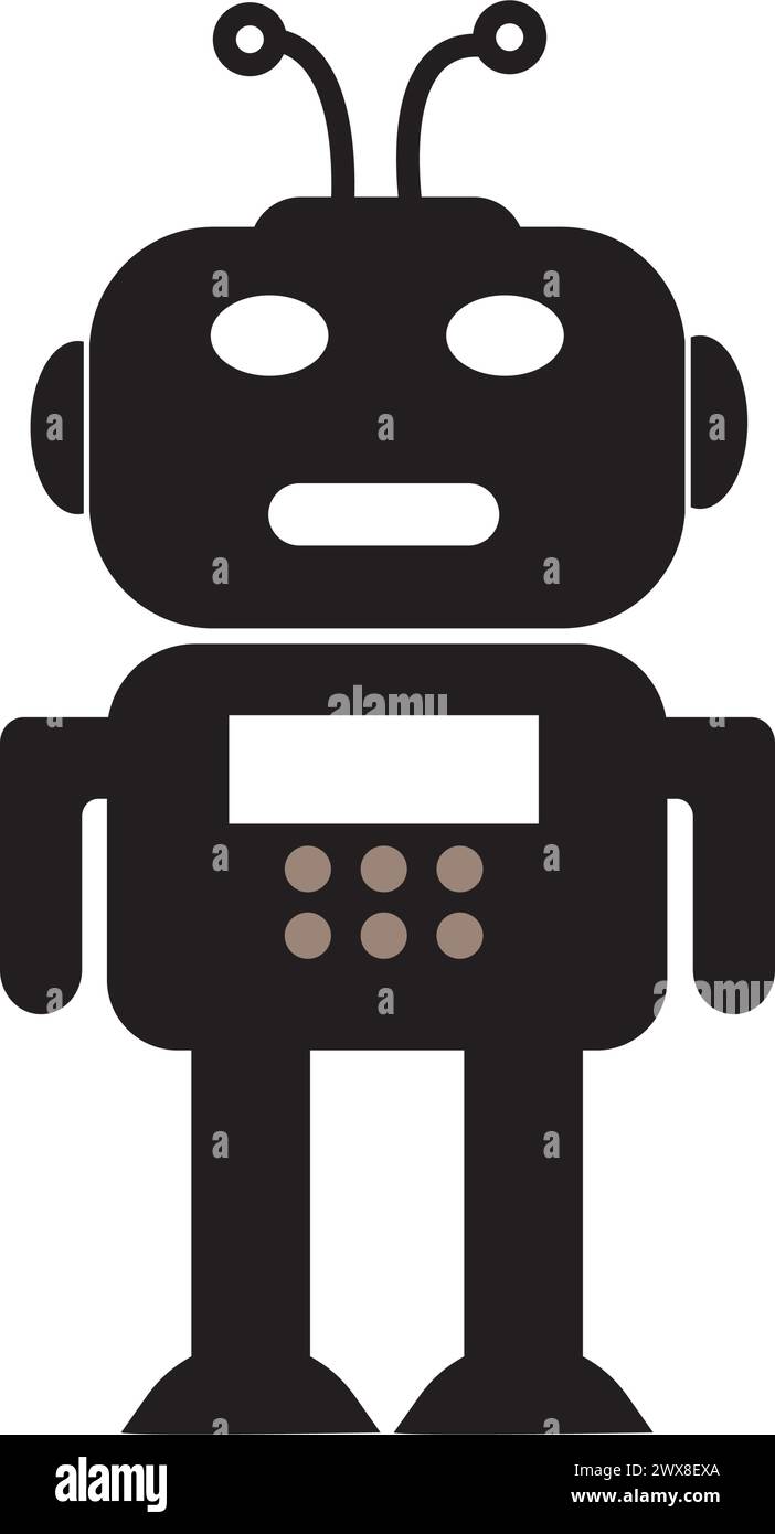 robot icon vector illustration symbol design Stock Vector Image & Art ...