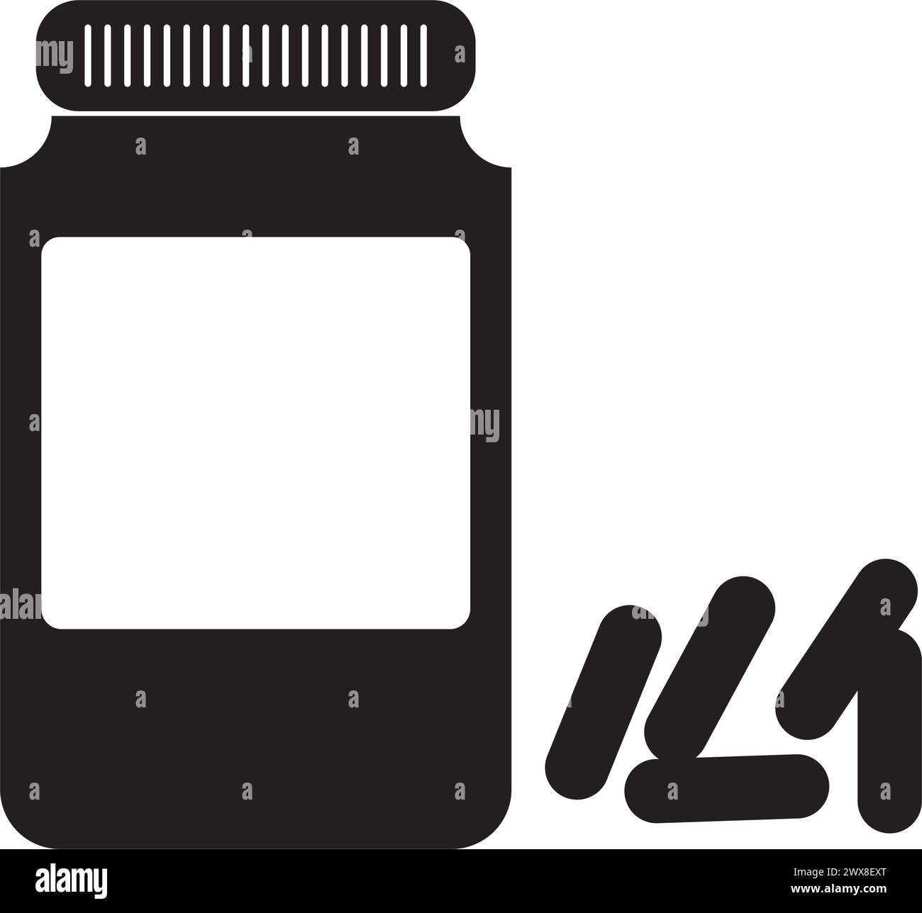 capsule bottle icon vector illustration symbol design Stock Vector ...