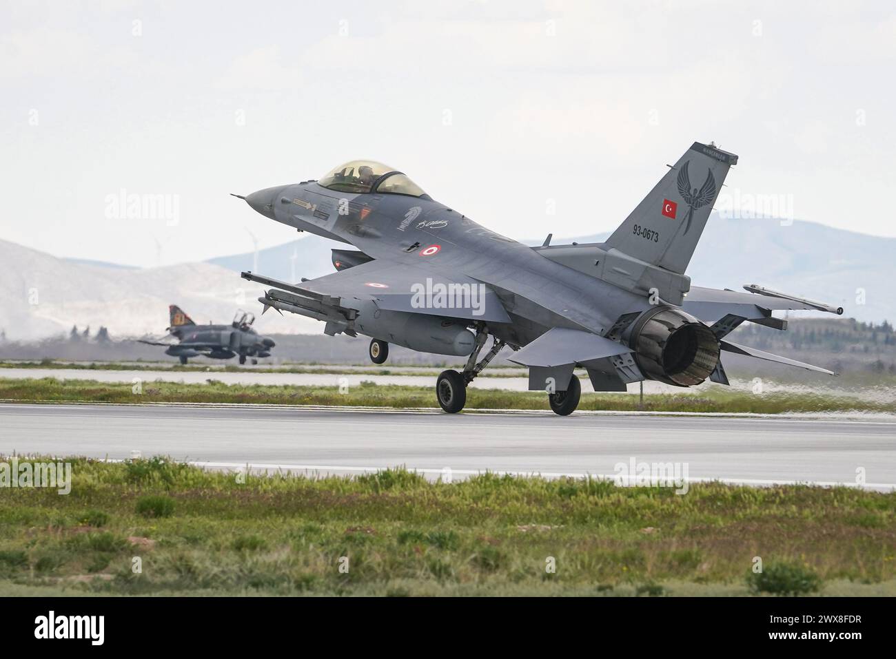 KONYA, TURKIYE - MAY 09, 2023: Turkish Air Force General Dynamics F-16C ...