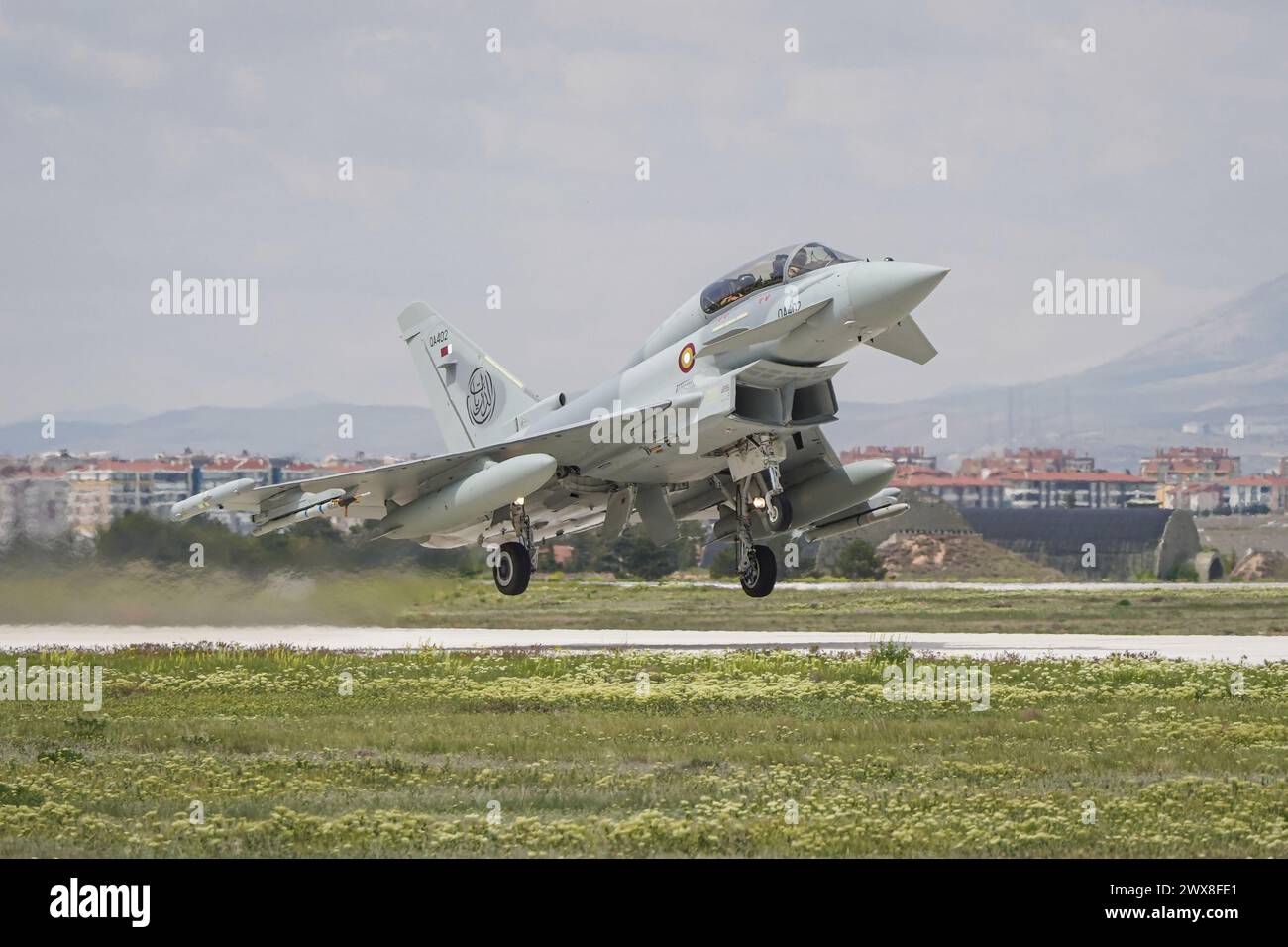 KONYA, TURKIYE - MAY 09, 2023: Qatar Air Force Eurofighter Typhoon ...
