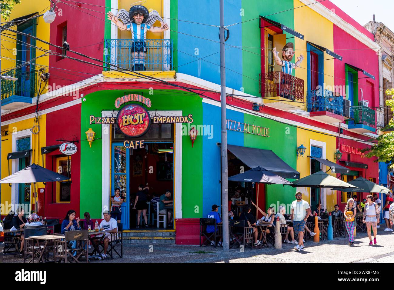 A Colourful Cafe In The La Boca District of Buenos Aires, Argentina ...