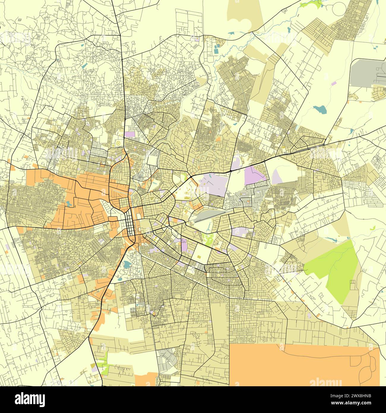 City map of Lusaka Zambia Stock Vector Image & Art - Alamy