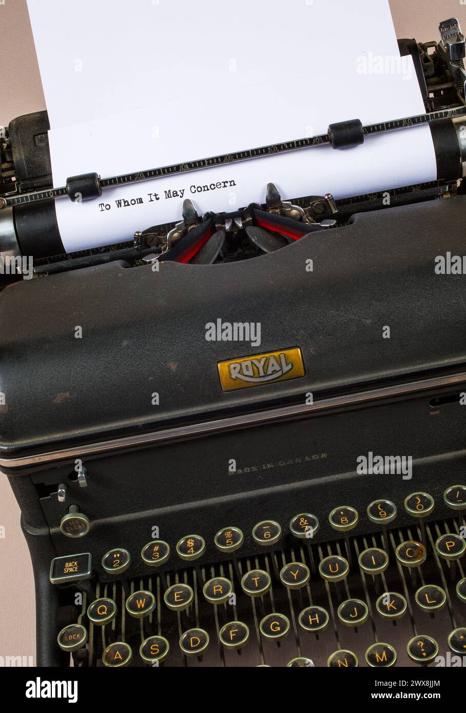 Communication letters letter typewriter hi-res stock photography and ...