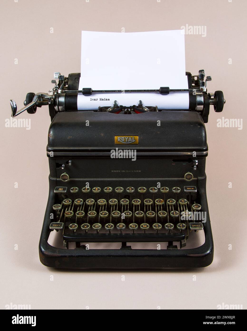 Communication letters letter typewriter hi-res stock photography and ...