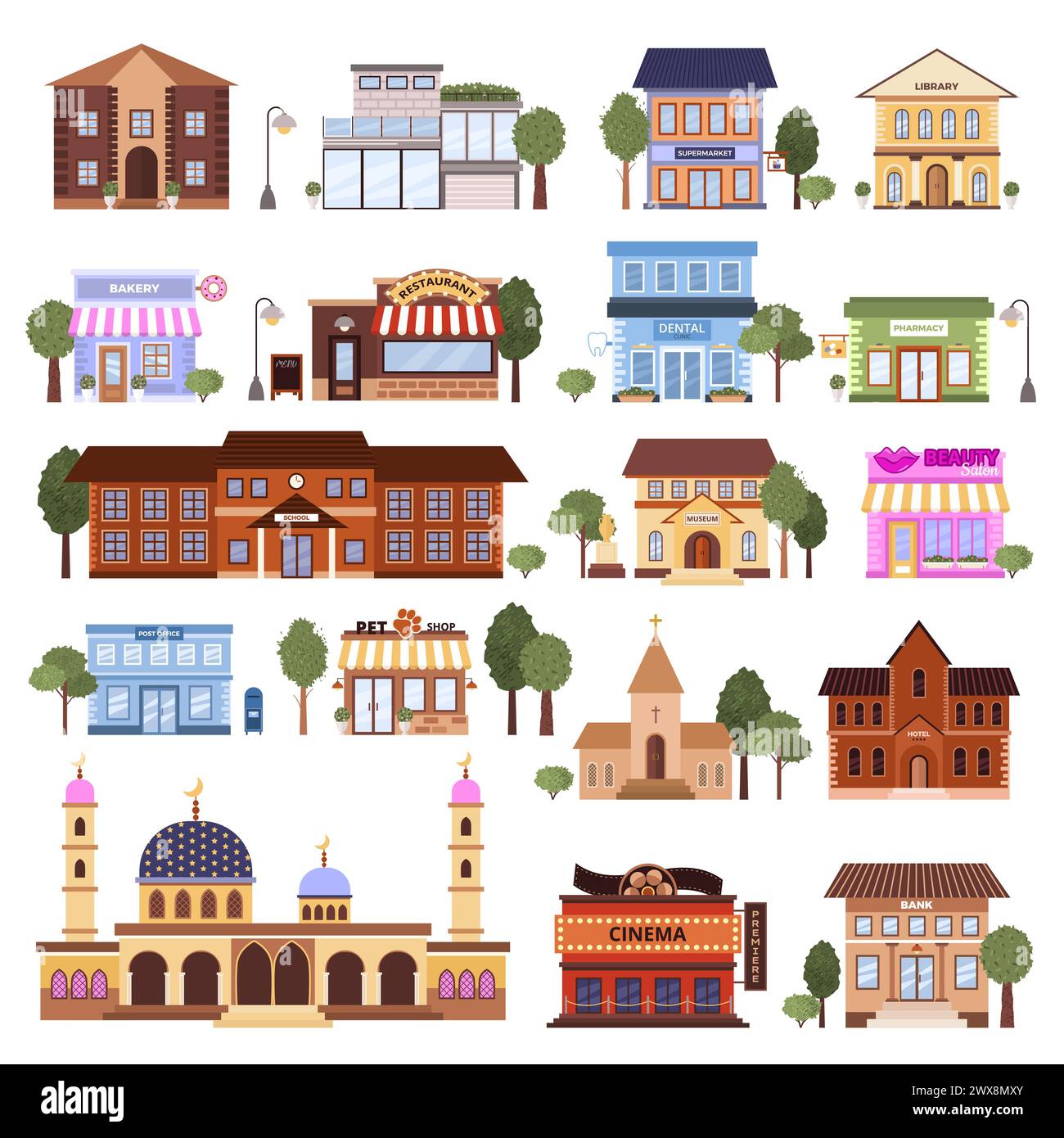 Front buildings Cut Out Stock Images & Pictures - Alamy