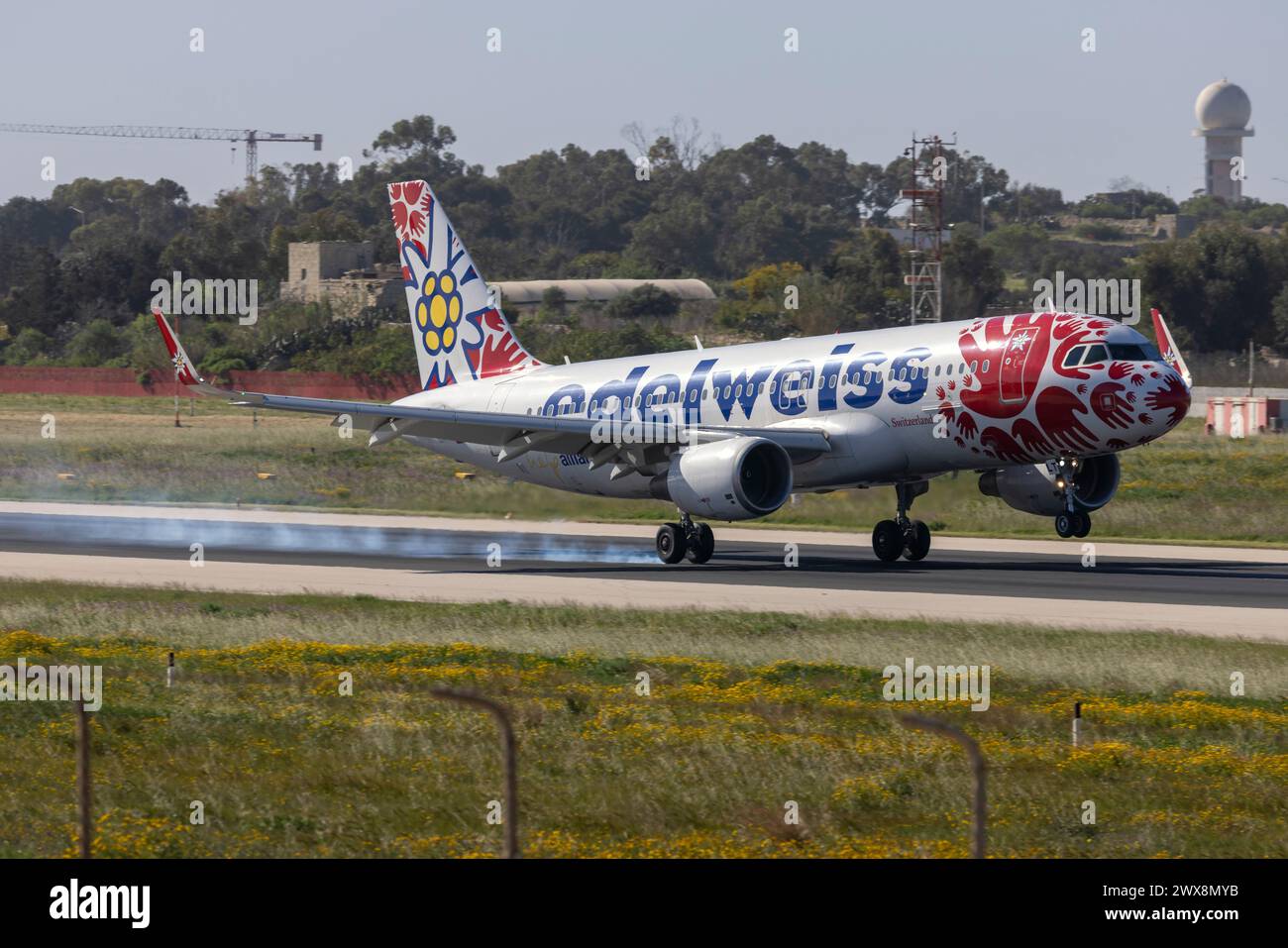 Edelweiss Air Airbus A320-214 (REG: HB-JLT) in the special colours for ...