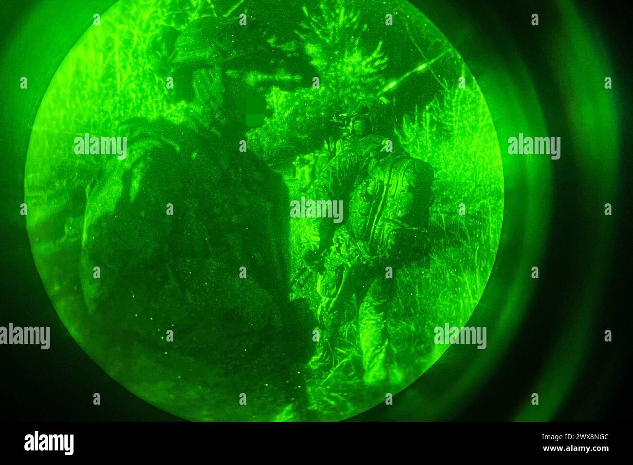 Bulgaria. 13th Mar, 2024. Army Green Berets provide security with ...