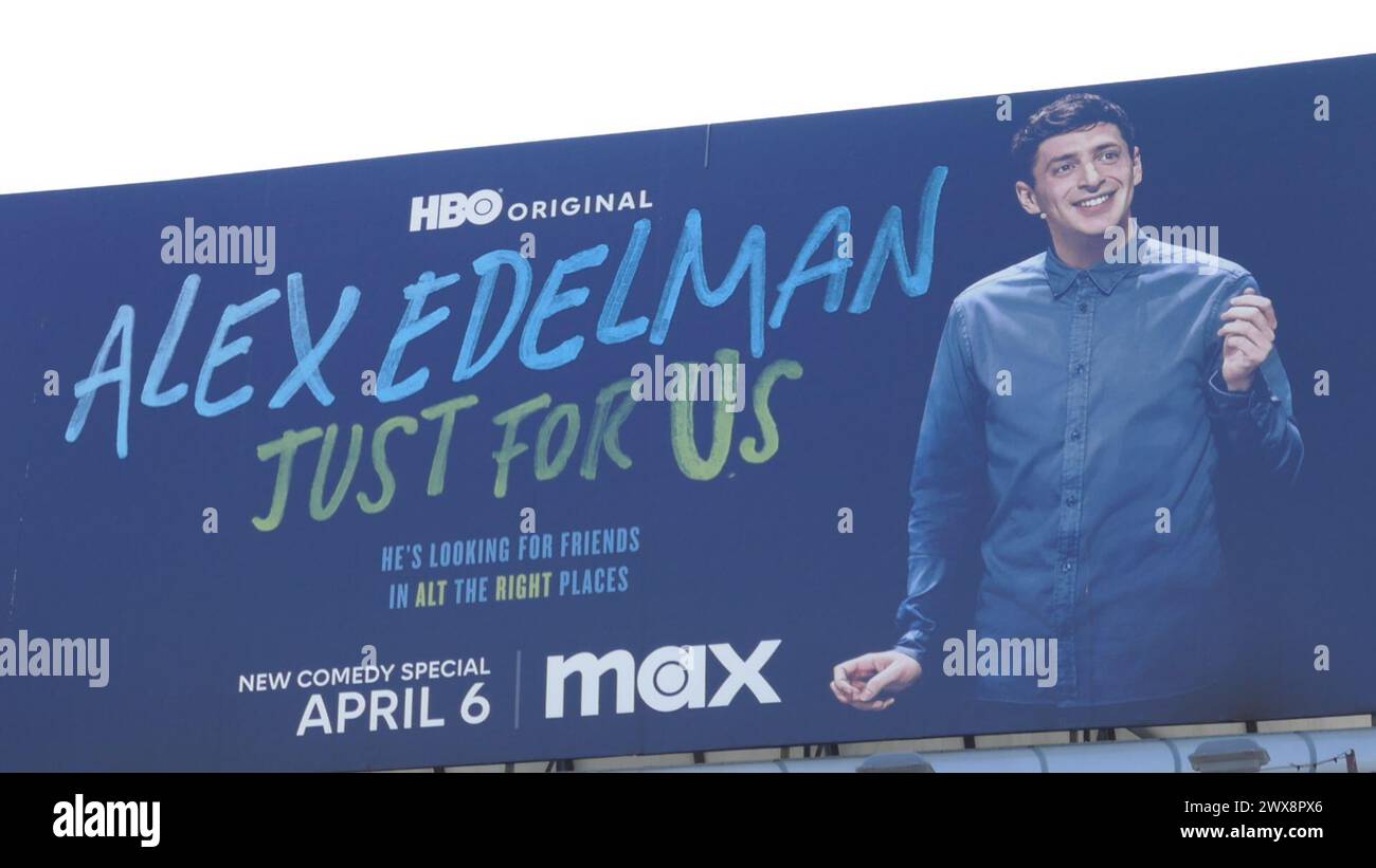 Los Angeles, California, USA 28th March 2024 Comedian Alex Edelman Just ...