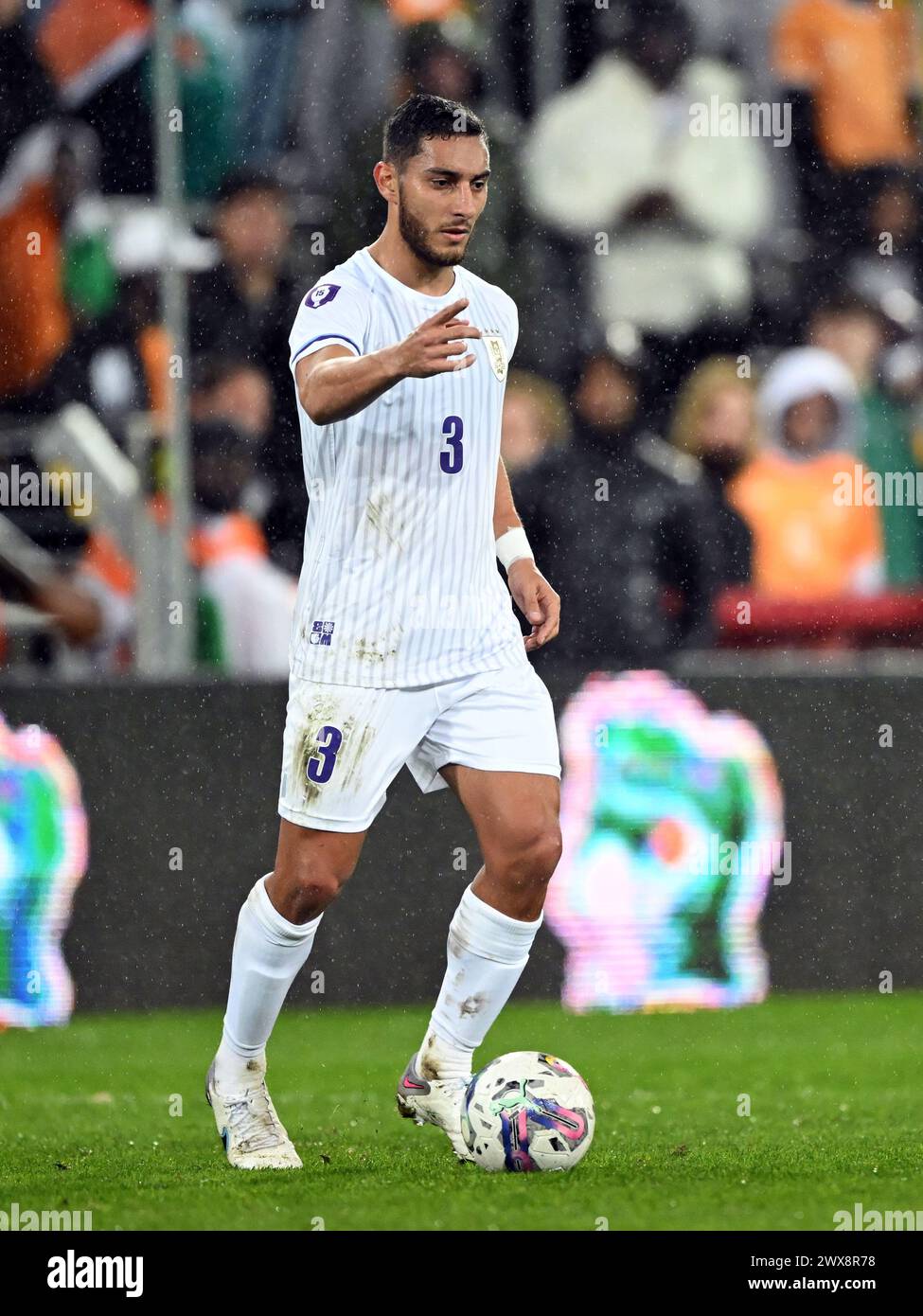 LENS - Sebastian Caceres of Uruguay during the friendly Interland match ...