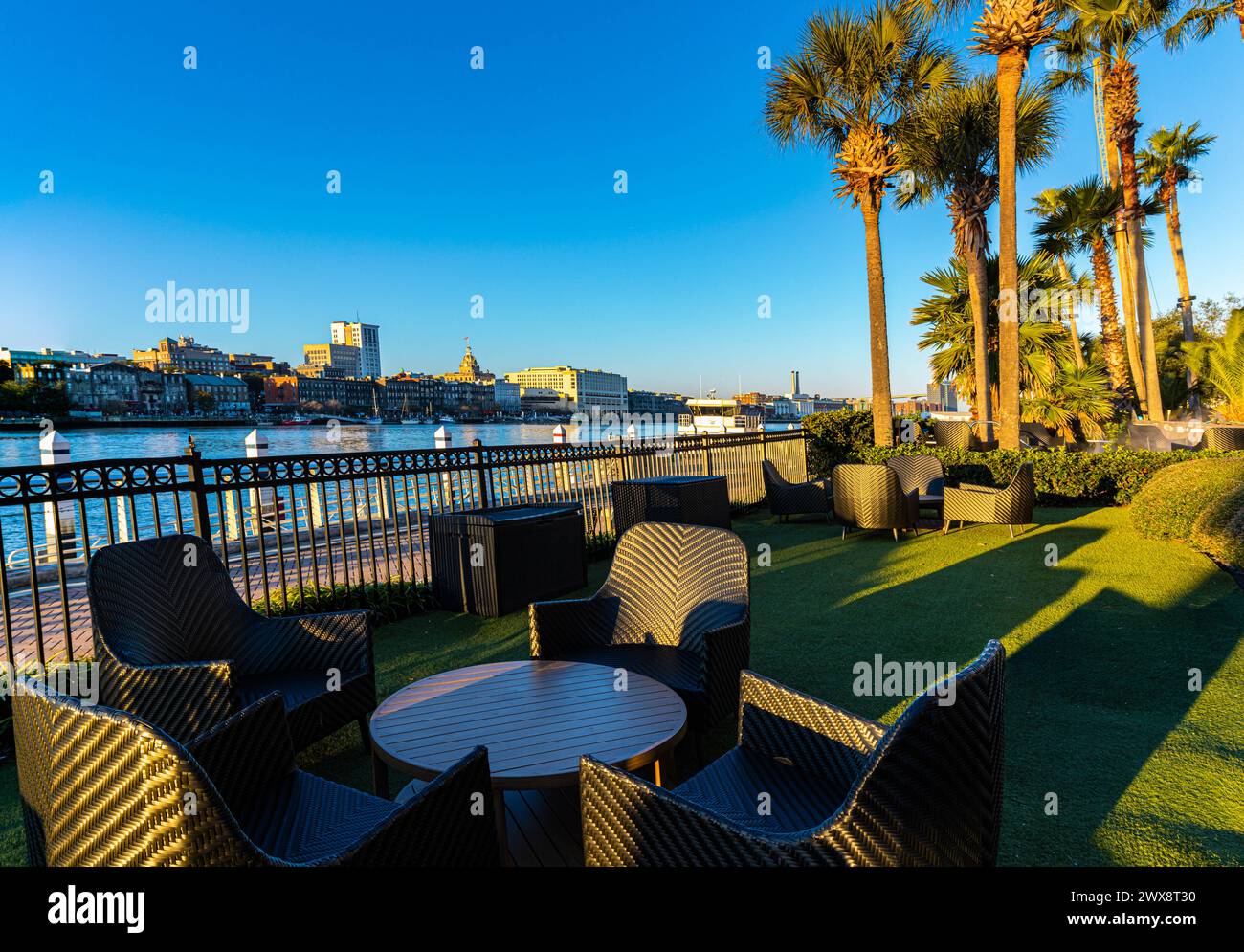 Stylish Setting at Resort Swimming Pool on Hutchinson Island, Savannah ...