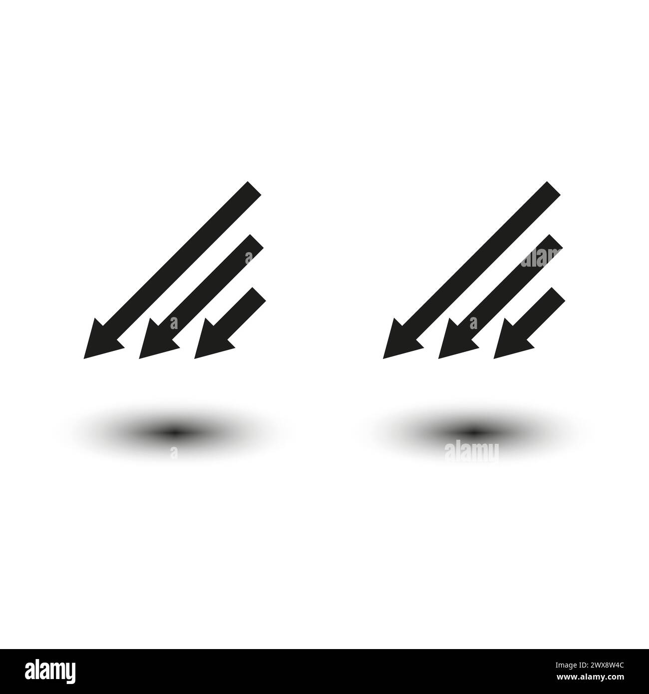 Trend downward Cut Out Stock Images & Pictures - Alamy