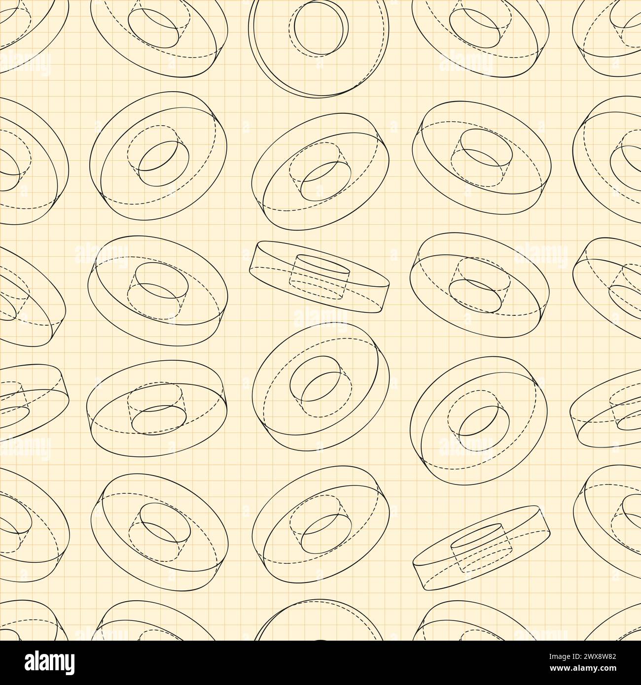 Mechanical engineering drawings on blue background. Cutter, assembly ...