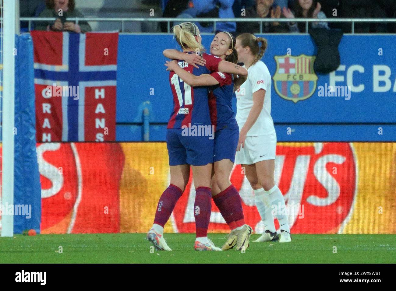 28th March 2024; Estadi Johan Cruyff, Barcelona, Spain, UEFA Womens ...