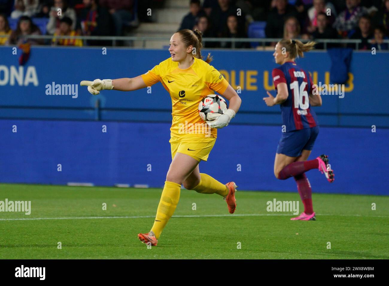 28th March 2024; Estadi Johan Cruyff, Barcelona, Spain, UEFA Womens ...