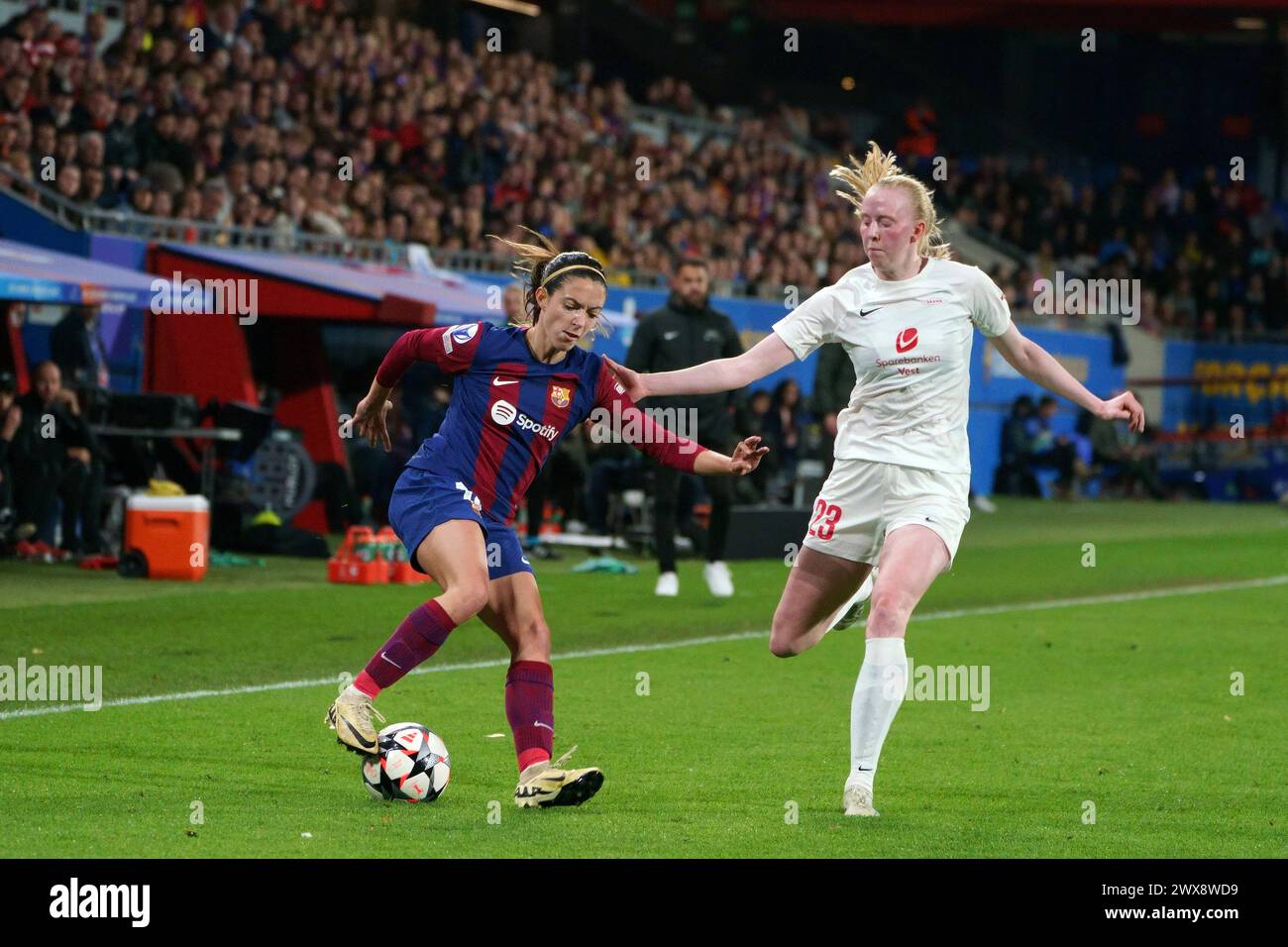 28th March 2024; Estadi Johan Cruyff, Barcelona, Spain, UEFA Womens ...