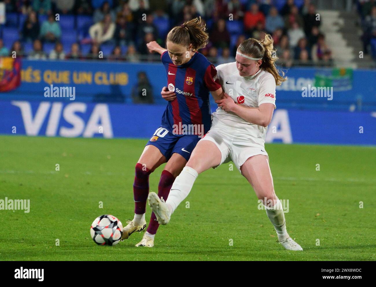 28th March 2024; Estadi Johan Cruyff, Barcelona, Spain, UEFA Womens ...