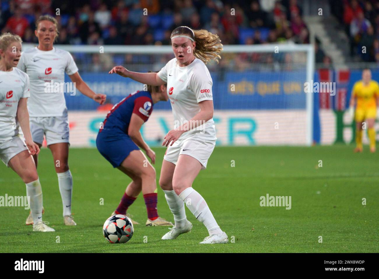 28th March 2024; Estadi Johan Cruyff, Barcelona, Spain, UEFA Womens ...