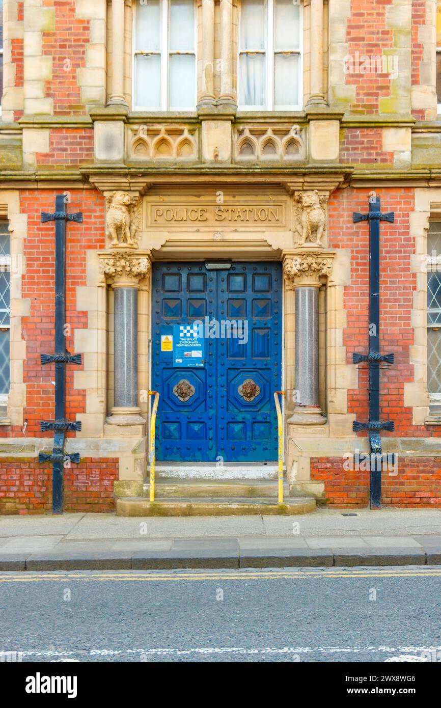 old red brick victorian police station in blyth northumberland uk Stock ...